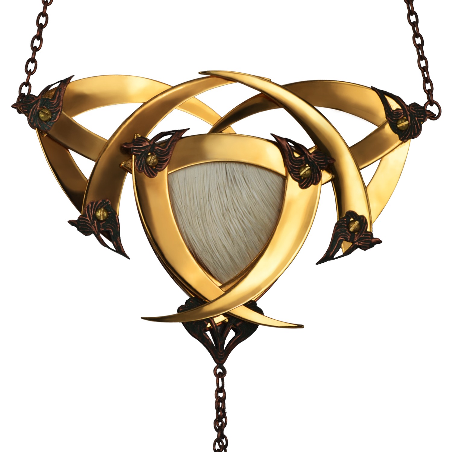 Gold Crowned Blade Shield Medallion | Harem Royal