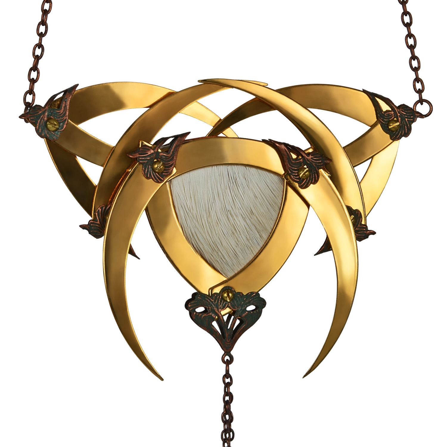 Gold Crowned Blade Shield Medallion | Harem Royal